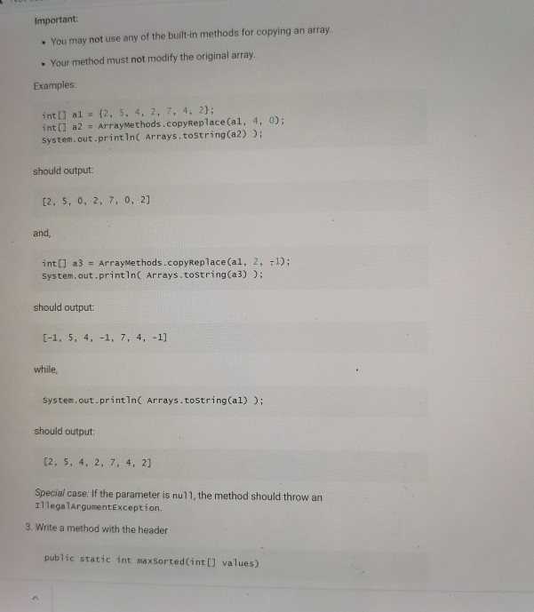 Solved Problem 8: Array-processing methods 15 points total | Chegg.com
