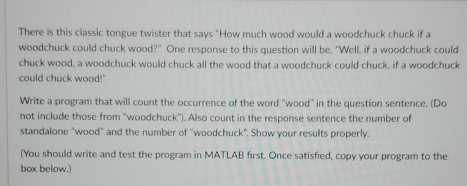 Solved a There is this classic tongue twister that says "How | Chegg.com