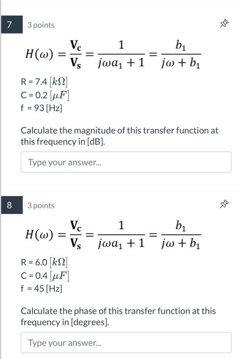 Solved Week 14: RC Frequency Response + C Vc Vs +1 +01 R VR | Chegg.com