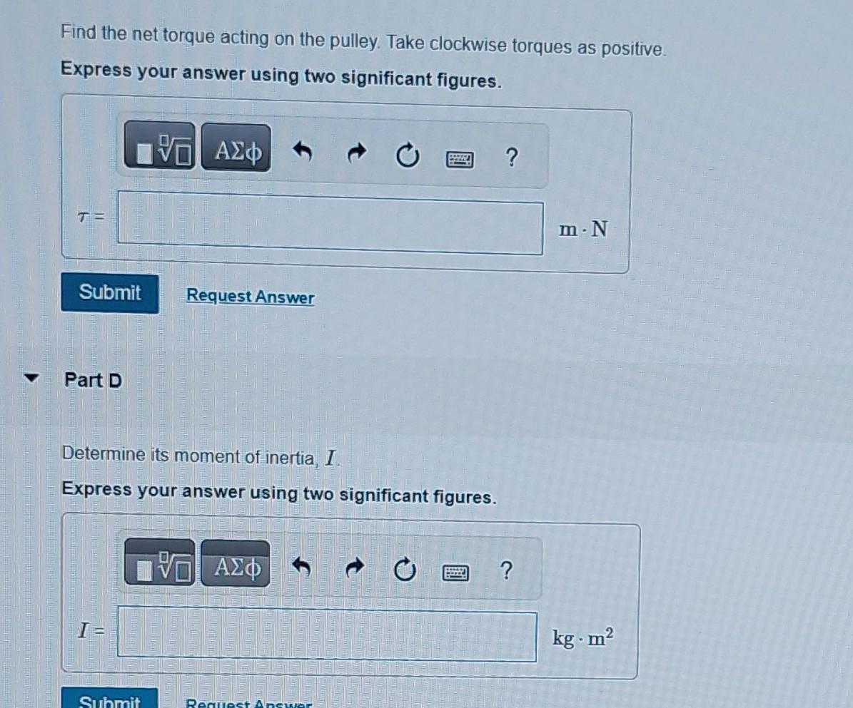 Solved Two blocks are connected by a light string passing | Chegg.com