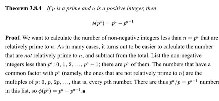 Solved Ex 3.9.2 Give a direct proof of Theorem 3.9.4 for the | Chegg.com