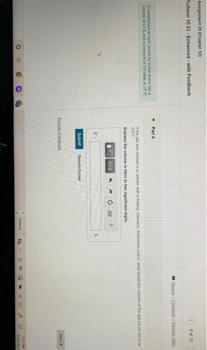 Solved Assignment 20 (Chapter 10) 6 of 10 Problem 10,53 - | Chegg.com