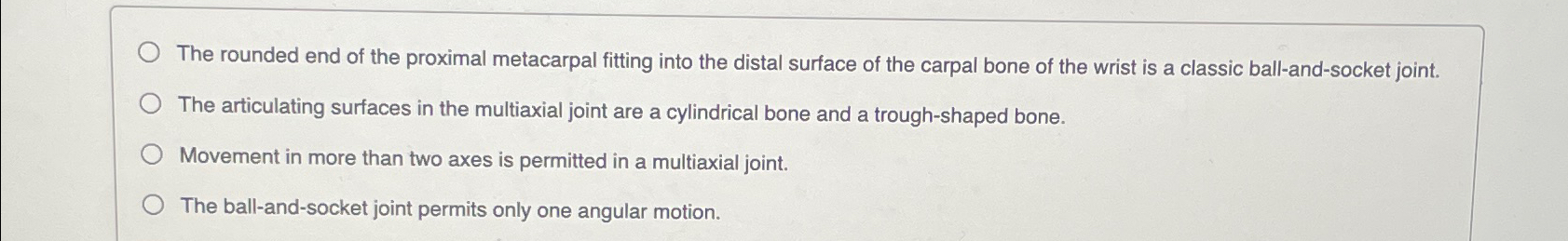 Solved The rounded end of the proximal metacarpal fitting | Chegg.com