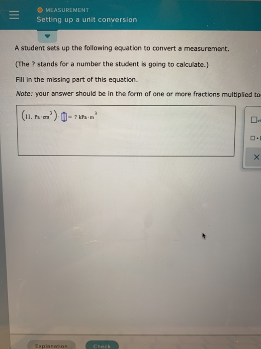 Solved O MEASUREMENT Setting up a unit conversion A student | Chegg.com Solved O MEASUREMENT Setting up a unit conversion A student | Chegg.com
