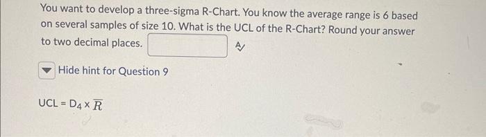 Solved You want to develop a three-sigma Xˉ-Chart. You know | Chegg.com