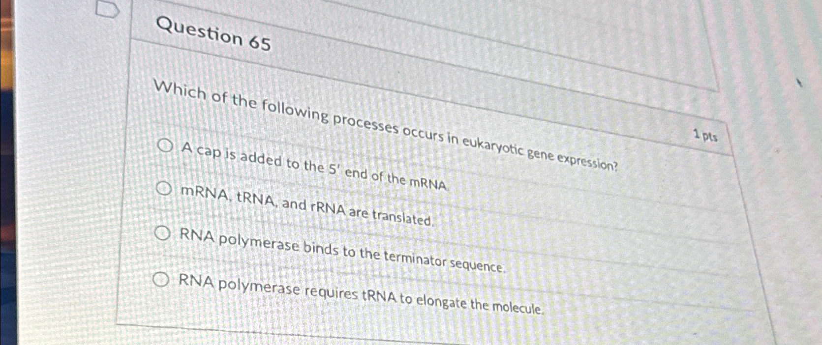 Solved Question 65Which of the following processes occurs in | Chegg.com