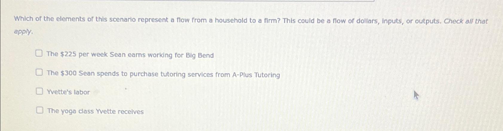 Solved Which of the elements of this scenario represent a | Chegg.com