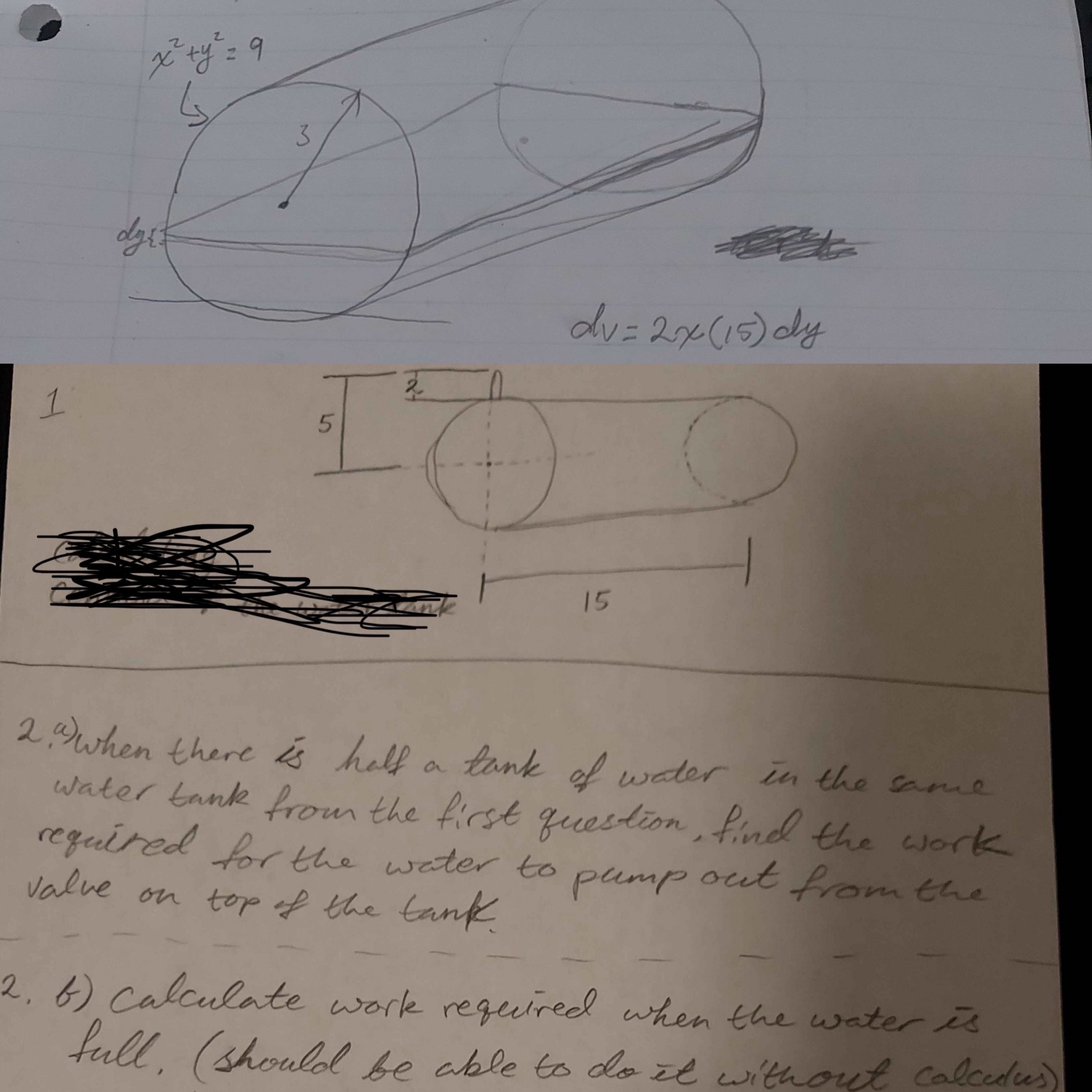 Solved Use calculus to calculate:2a) ﻿When there is half a | Chegg.com