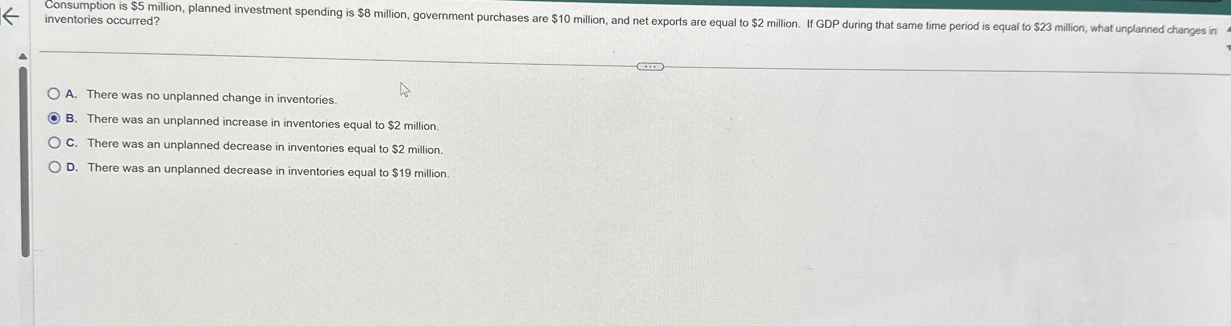 Solved inventories occurred?A. ﻿There was no unplanned | Chegg.com