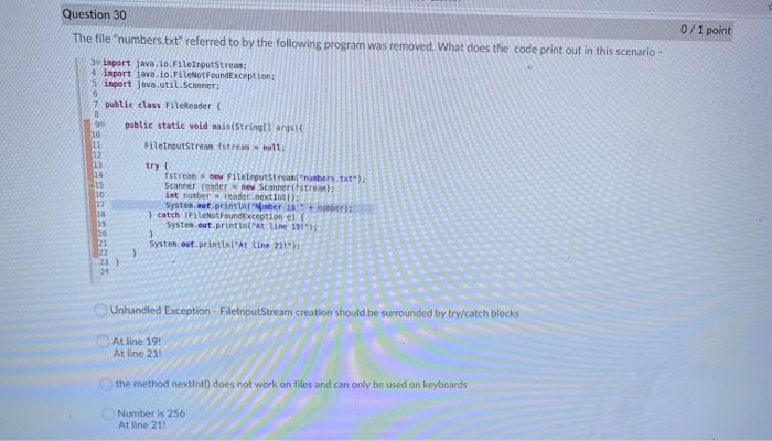 Solved Question 28 0 1 Point A Decimalformat Object Called Chegg