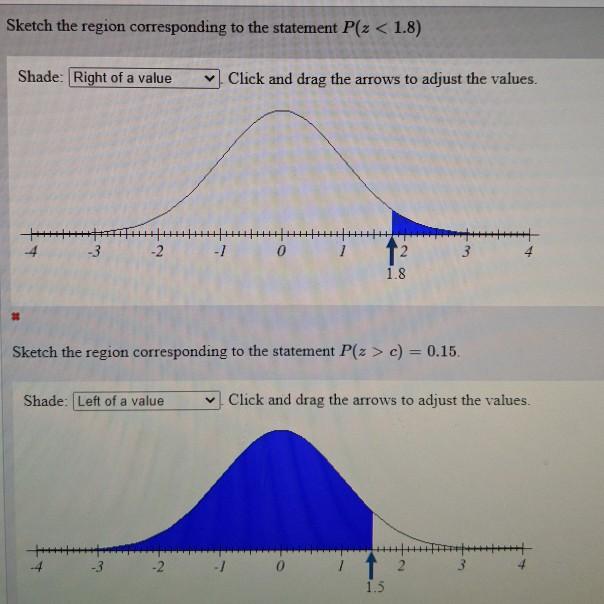 Solved Sketch the region corresponding to the statement P(Z | Chegg.com