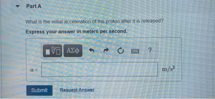 Solved In an experiment in space, one proton is held fixed | Chegg.com