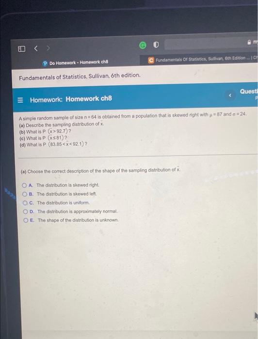 Solved m P Do Homework - Homework ch8 Fundamentals Of | Chegg.com