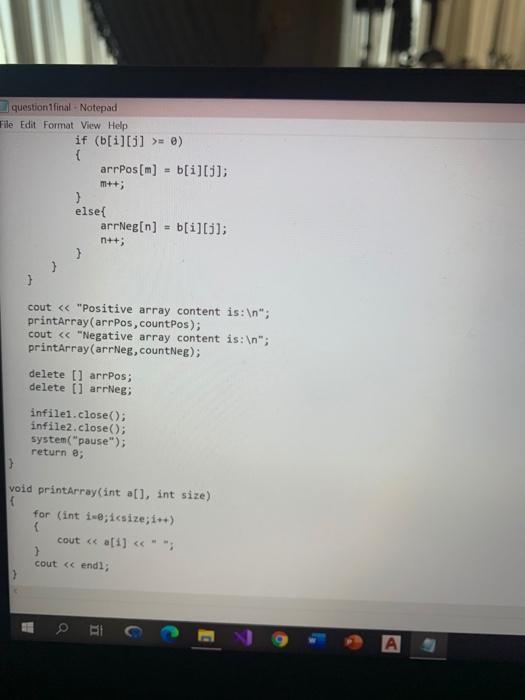 Solved In question final - Notepad File Edit Format View | Chegg.com