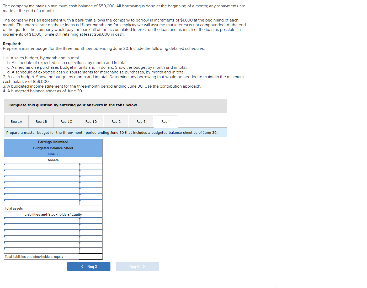 Solved The company maintains a minimum cash balance of | Chegg.com