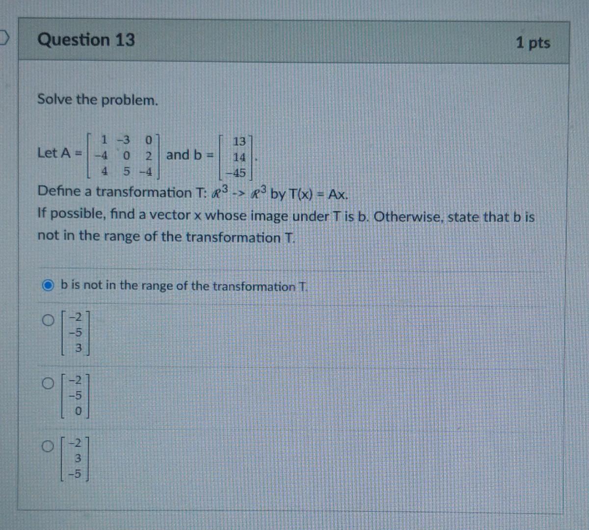 Solved Describe all solutions of Ax=b, where | Chegg.com