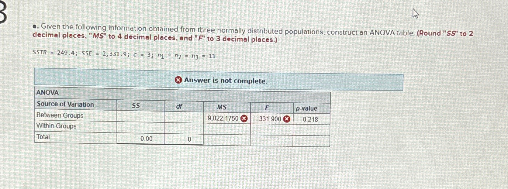 Solved Q. ﻿Given the following information obtained from | Chegg.com