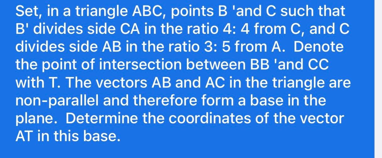 Solved Set, in a triangle ABC, points B 'and C such that B' | Chegg.com