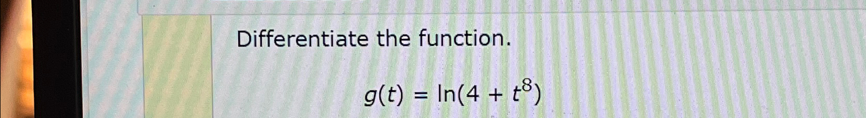 Solved Differentiate the function.) | Chegg.com