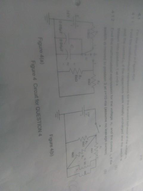Solved Find the mathematical expression for the transient | Chegg.com