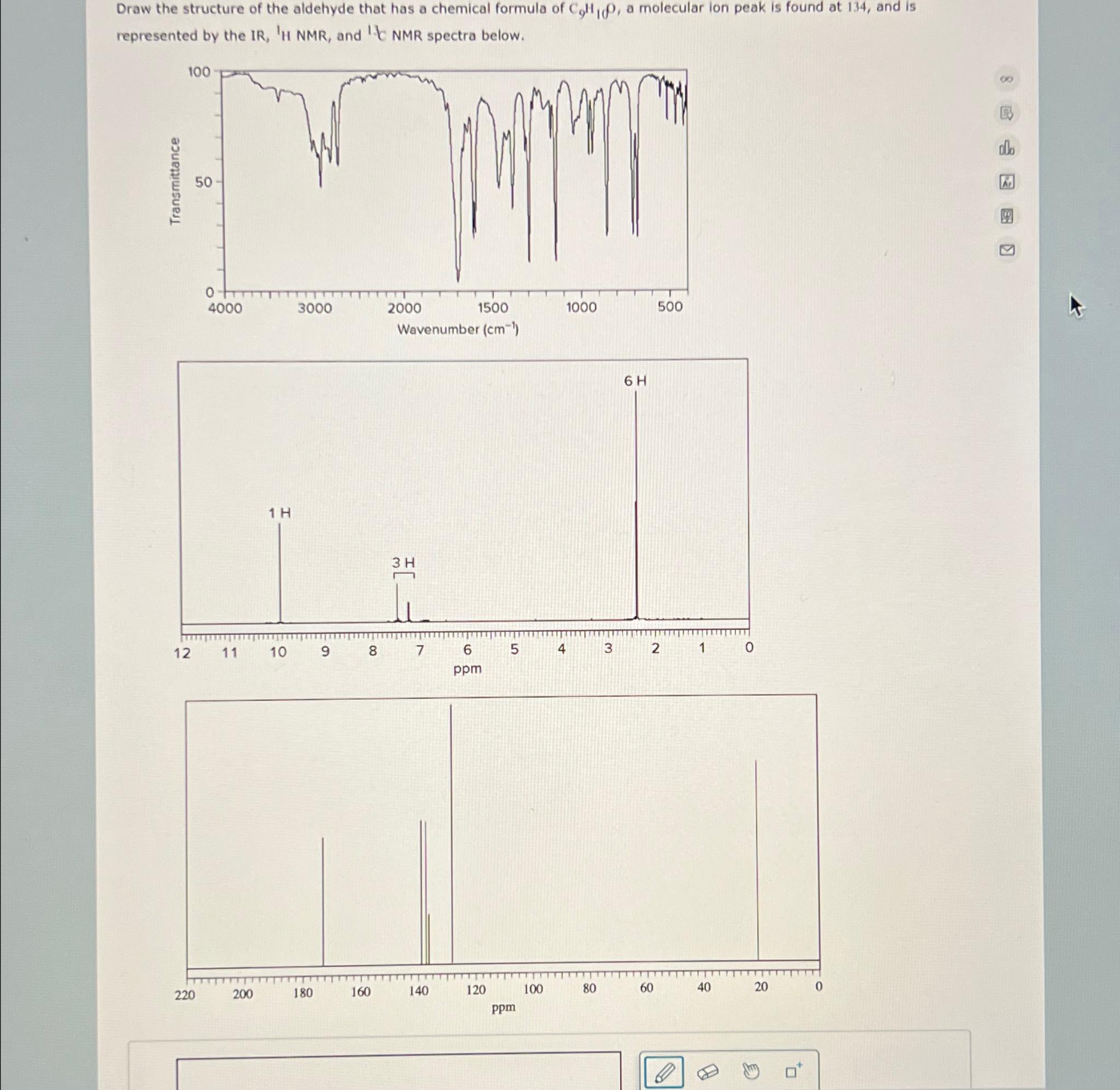 Solved Draw the structure of the aldehyde that has a | Chegg.com