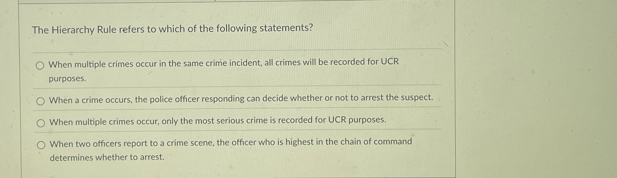 Solved The Hierarchy Rule refers to which of the following | Chegg.com