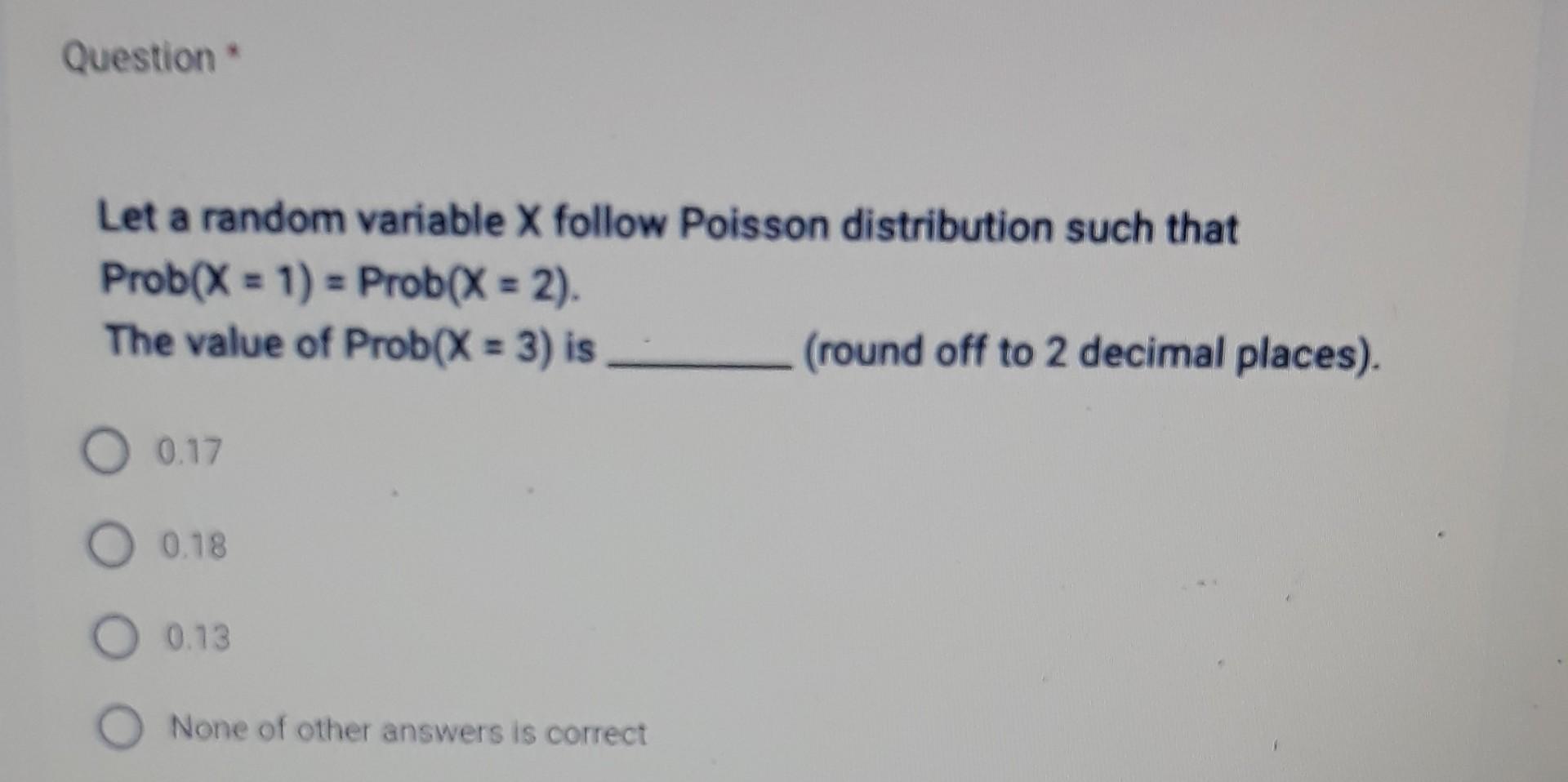 Solved Let a random variable X follow Poisson distribution | Chegg.com
