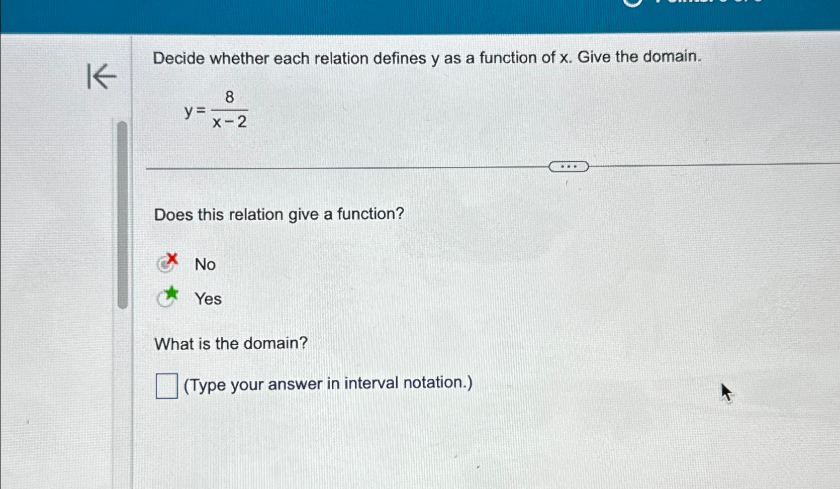 Solved Decide Whether Each Relation Defines Y ﻿as A Function