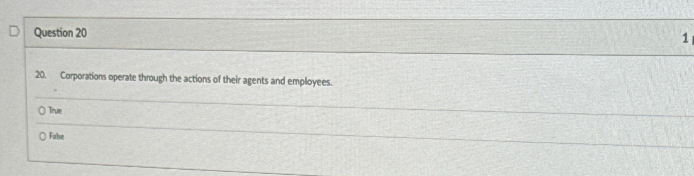 Solved Question 2020. ﻿Corporations operate through the | Chegg.com