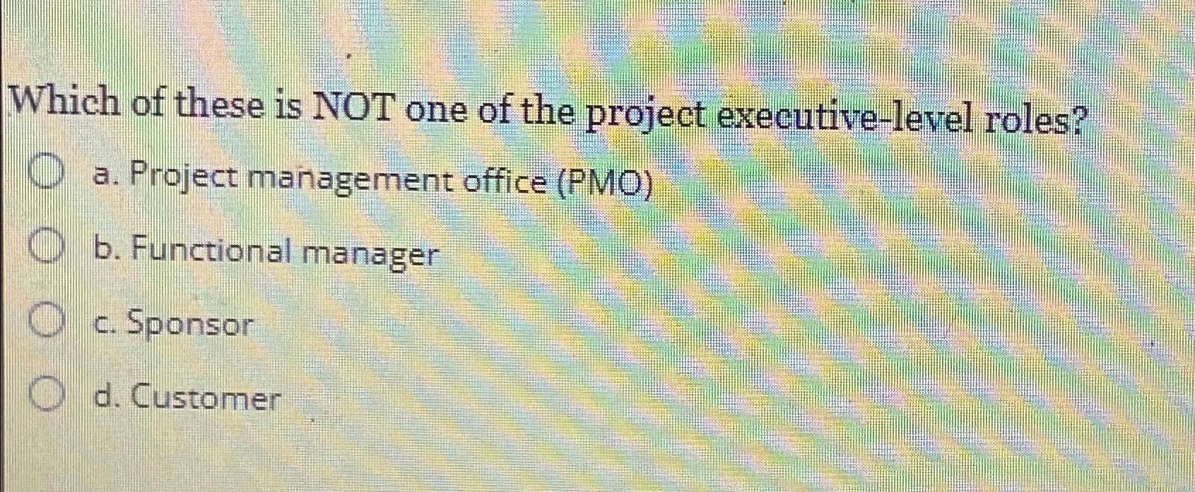 Solved Which of these is NOT one of the project | Chegg.com