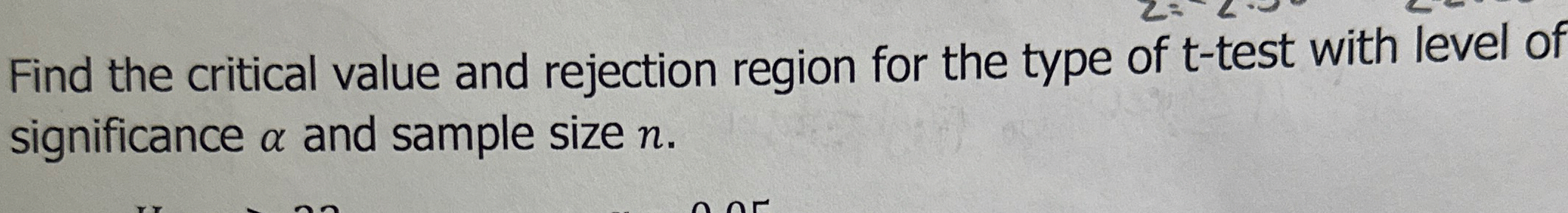 Solved Find the critical value and rejection region for the | Chegg.com