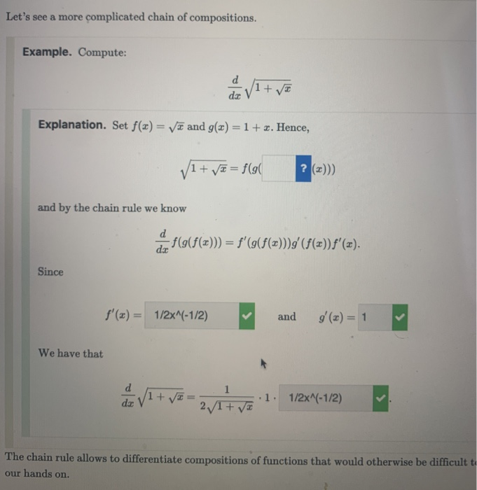 Solved Let's see a more complicated chain of compositions. | Chegg.com