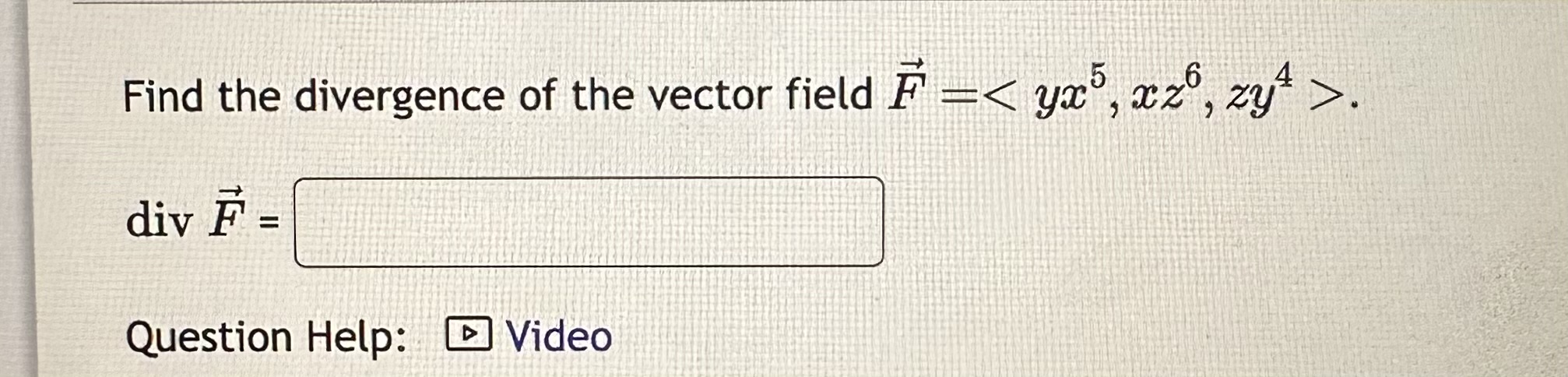 Solved Find the divergence of the vector field | Chegg.com