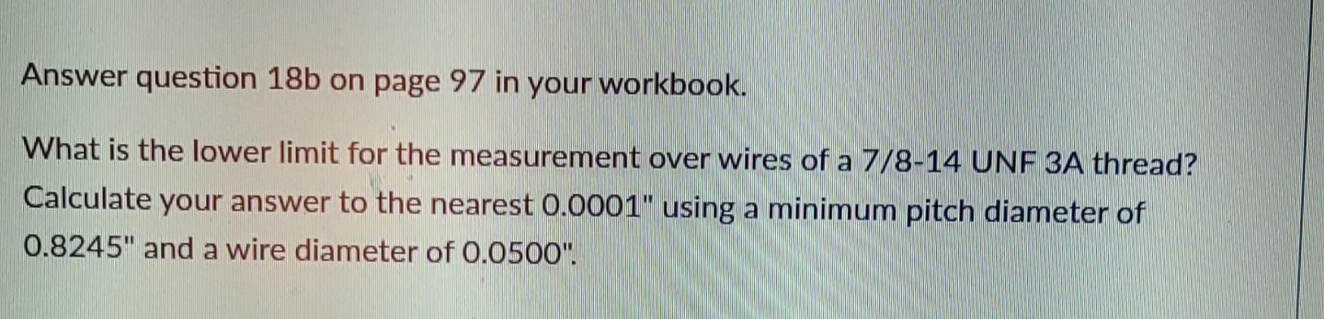 Solved Answer question 18 b on page 97 in your workbook. | Chegg.com