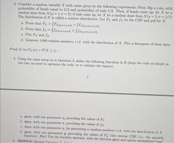 Solved 3. Consider a random variable X with value given by | Chegg.com