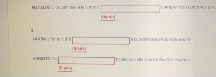 1 Seleccionar Select the correct option to complete | Chegg.com 1 Seleccionar Select the correct option to complete | Chegg.com