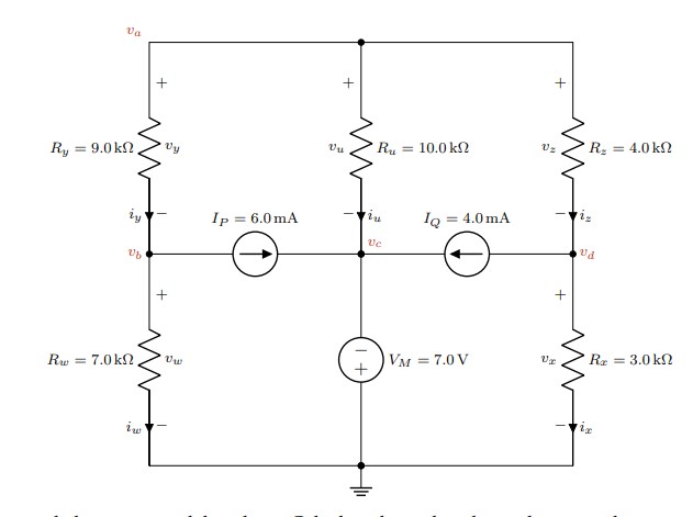 Solved Solve the circuit using nodal analysis. Calculate thr | Chegg.com