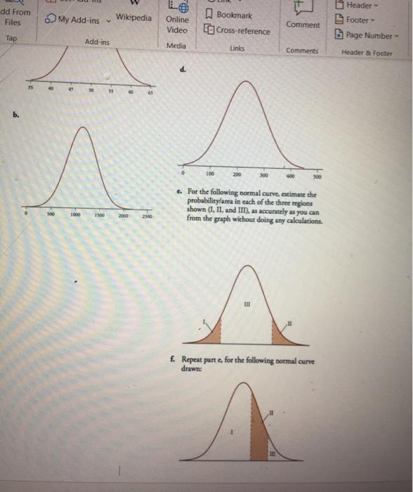 Solved Exercises Exercise 12-5: Normal Curves For each of | Chegg.com