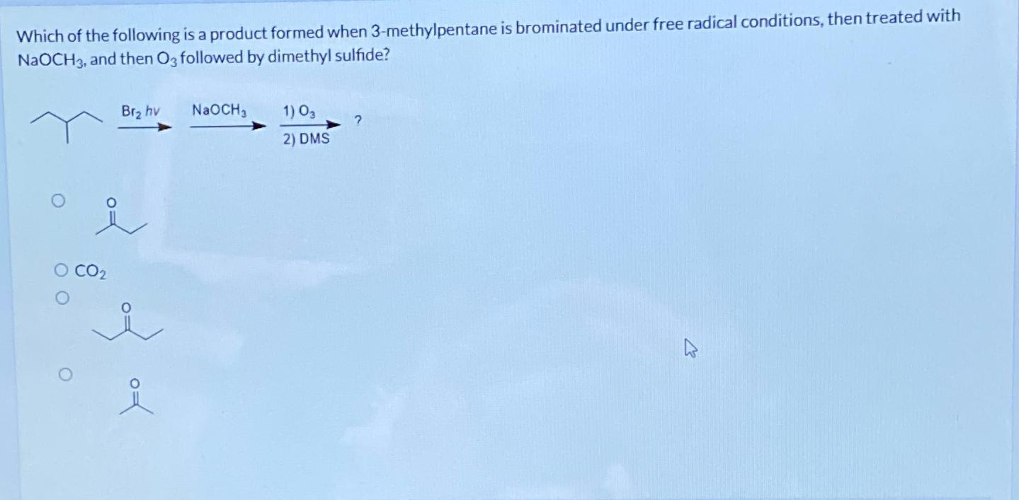 Solved Which of the following is a product formed when | Chegg.com
