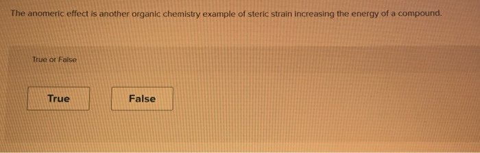 Solved The anomeric effect is another organic chemistry | Chegg.com