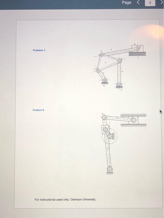 Solved for each mechanism, identify the frame identify and | Chegg.com