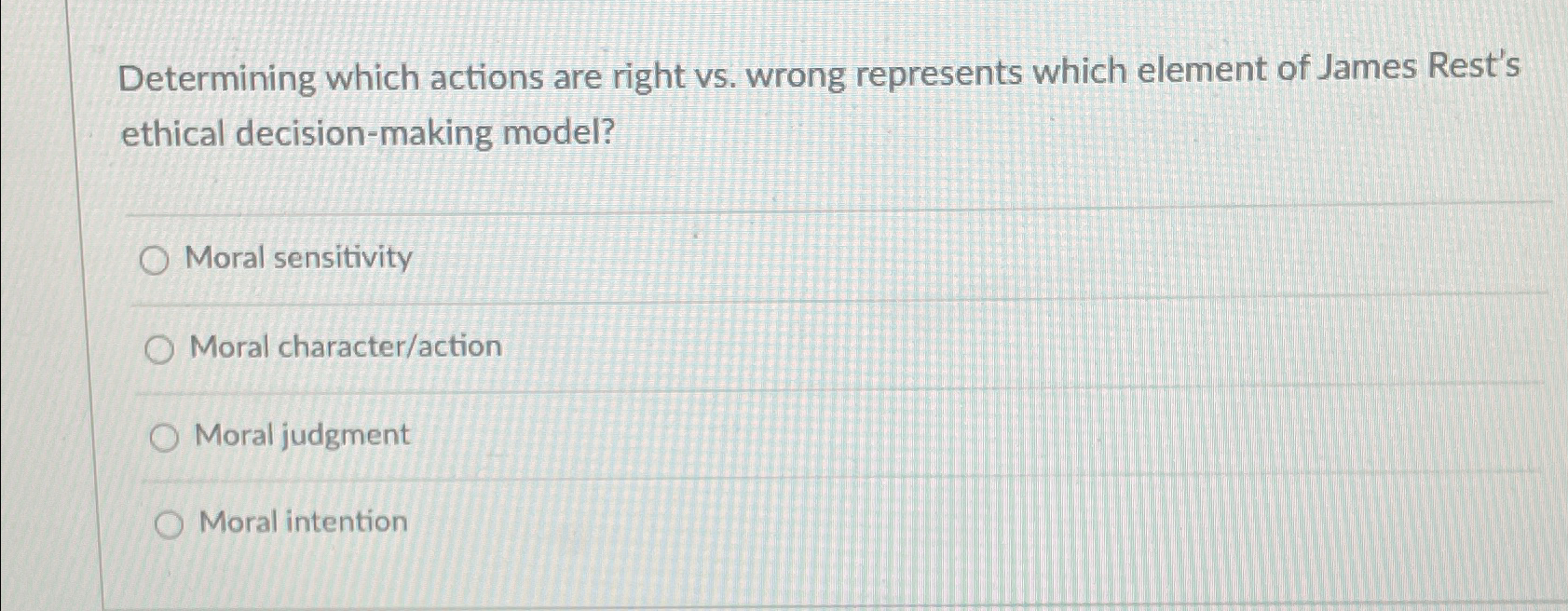Solved Determining which actions are right vs. ﻿wrong | Chegg.com