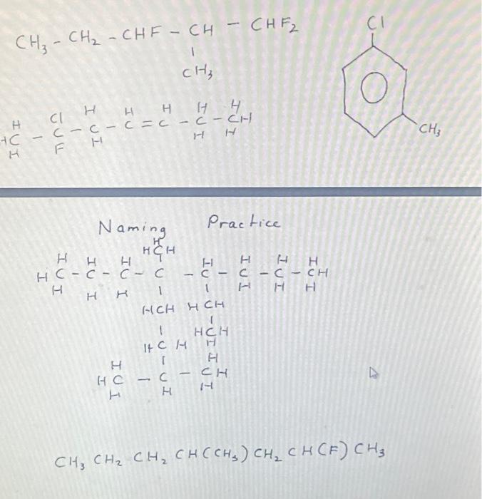CH3−CH2−CHF−CH−CHF2CH3HH−CHFC−CH−CH=CH−CH−CH−HH | Chegg.com