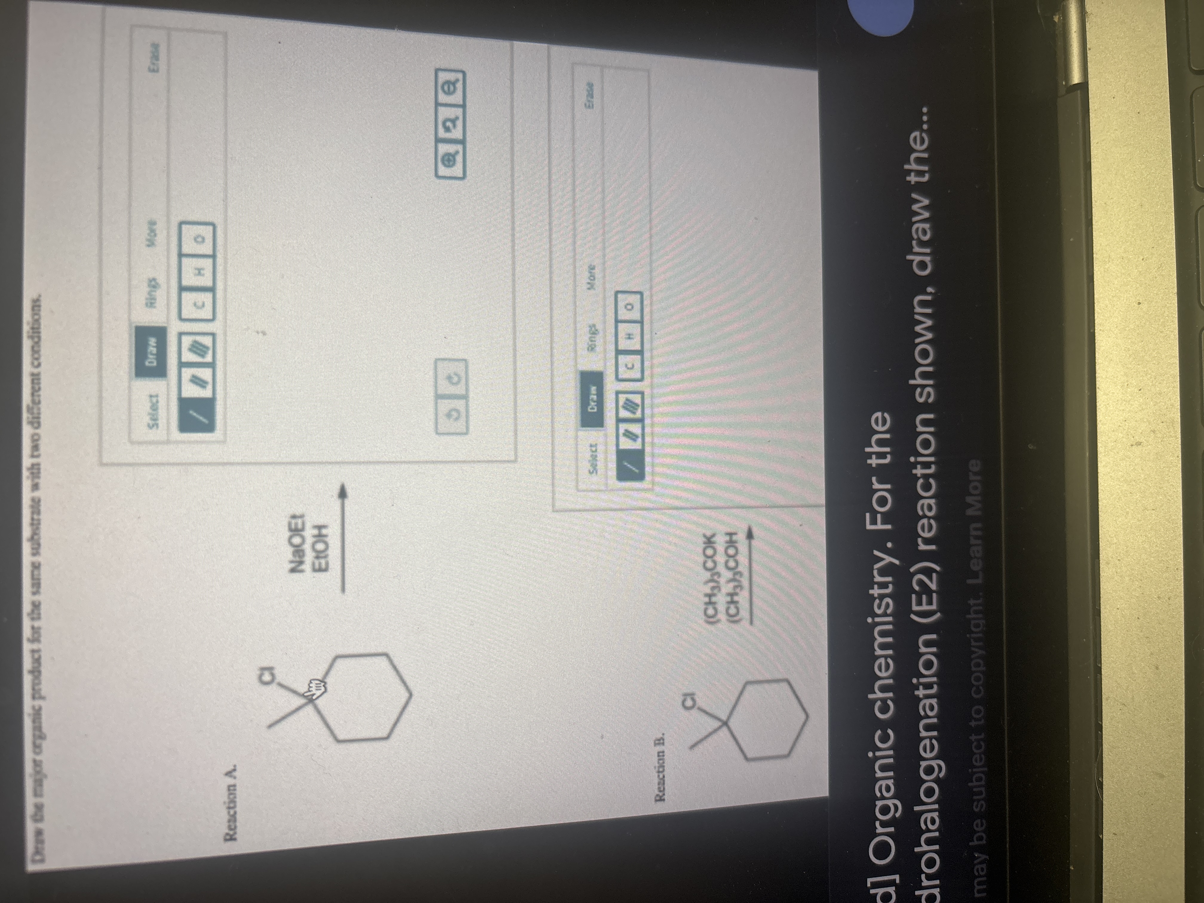 Draw the rujor aganic product for the same substrate | Chegg.com