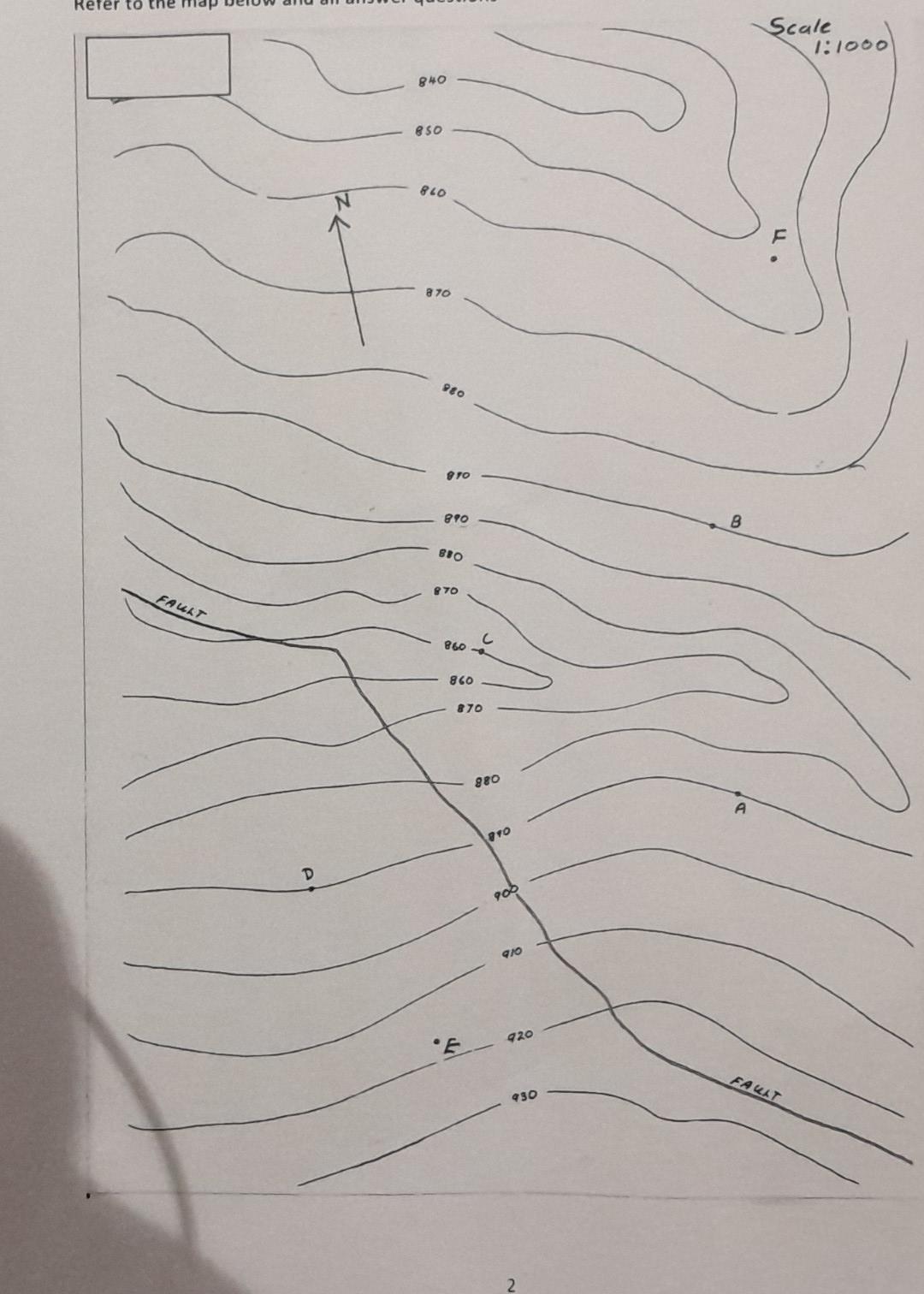 Solved can you try to draw an outocrop pattern on the map | Chegg.com