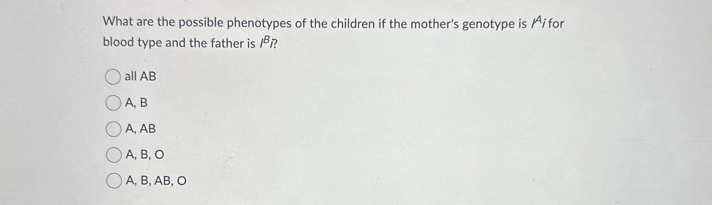 Solved What are the possible phenotypes of the children if | Chegg.com