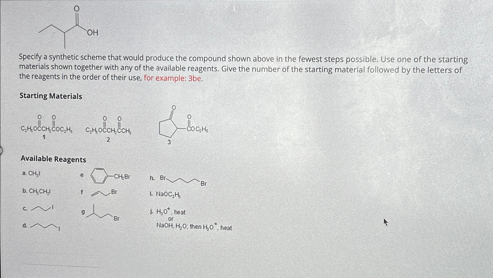 Solved Specify a synthetic scheme that would produce the | Chegg.com