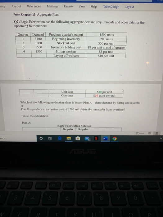 Solved esign Layout References Mailings Review View Help | Chegg.com