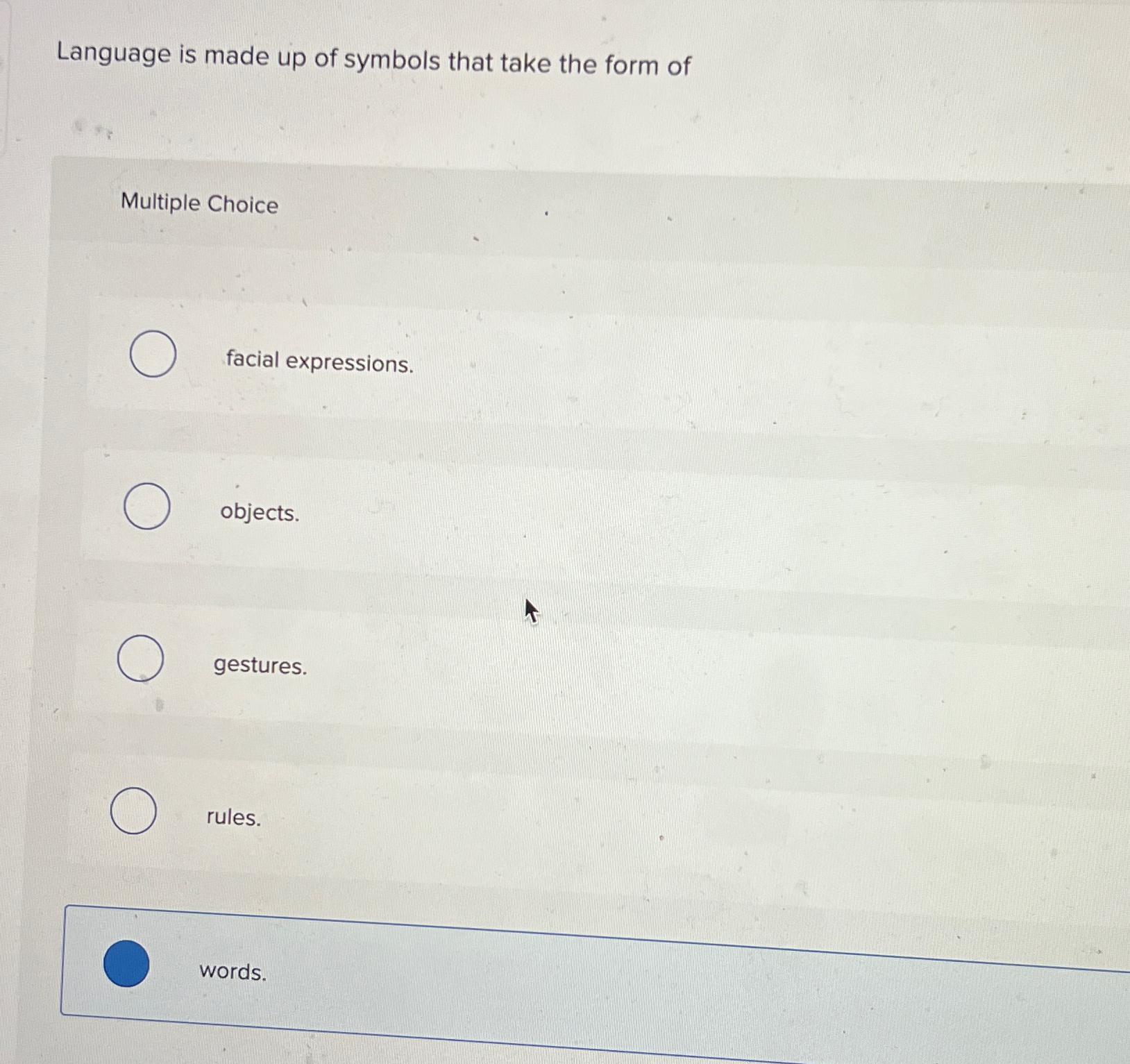 Solved Language is made up of symbols that take the form | Chegg.com