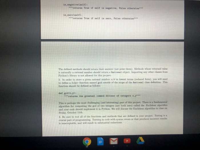 Solved This project is to implement the class of rational | Chegg.com